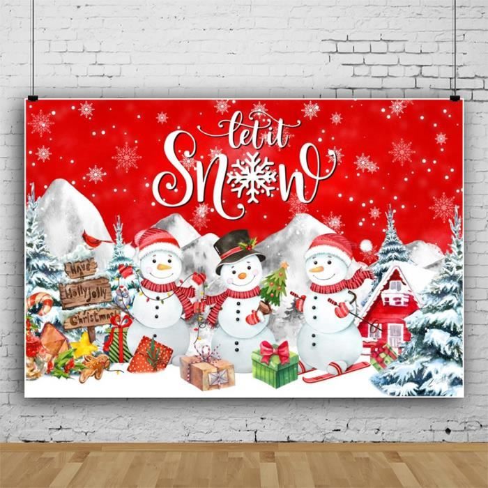 Toile de fond pour photographie de Noël 2.1x1.5m, sapin de Noël, pour ...