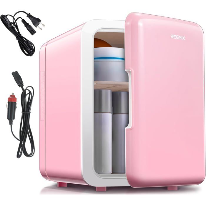 Mini Frigo de Chambre 6L/9 Canettes, Petit Frigo Portable 240V/12V ...
