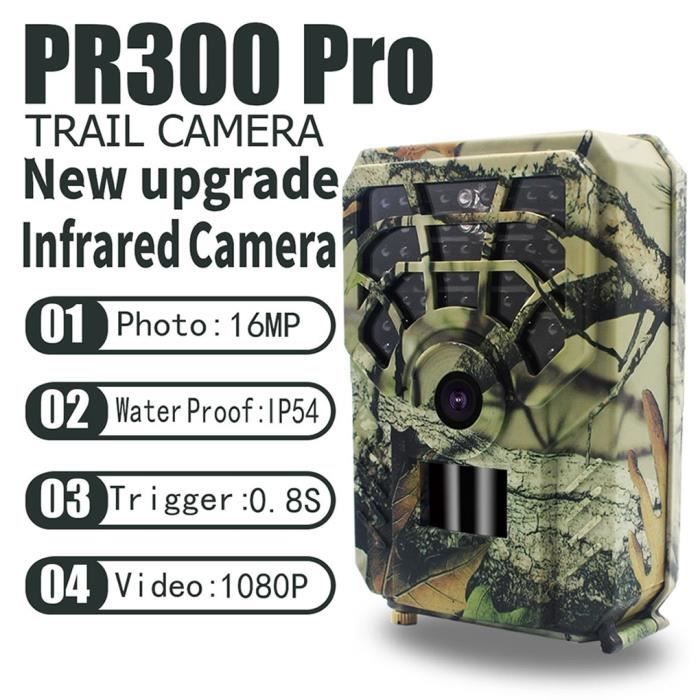 Caméra de chasse à capteur infrarouge, étanche IP56, surveillance des ...