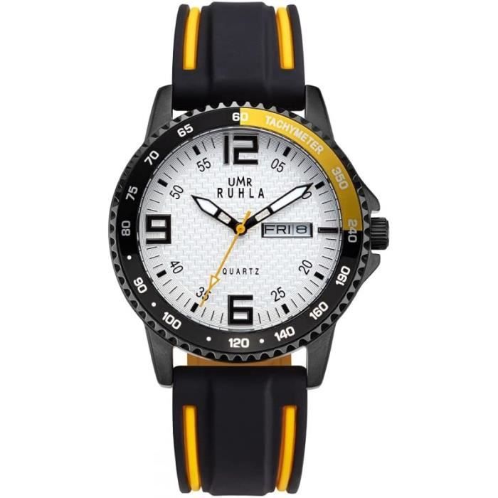 Montre UMR RUHLA Sport 39007 pour homme avec bracelet en caoutchouc ...