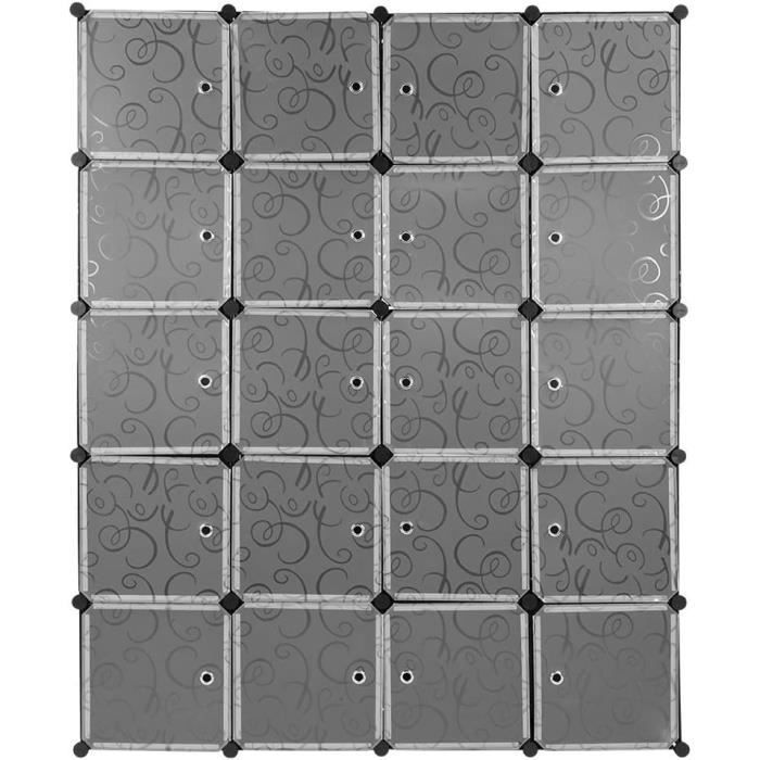 Armoire Penderie 20 Cube Portable Étagère De Rangement, Cube Plus ...