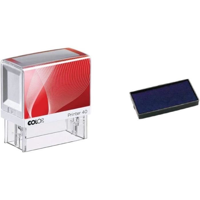 Tampon encreur Personnalisé 5 lignes COLOP Printer 40 59x23mm pour ...
