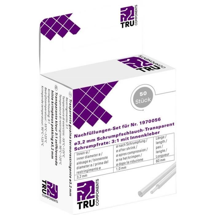 Gaine thermorétractable avec colle TRU COMPONENTS T1902CA003C ...
