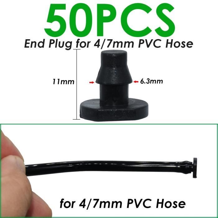 Taille SPL11-018-50PCS 50 pièces barbe té 3 voies 4-7mm connecteur ...