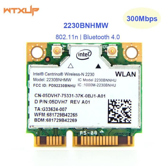 Adaptateur Wifi - Intel - 2230BNHMW - Mini PCI Express - 300Mbps ...