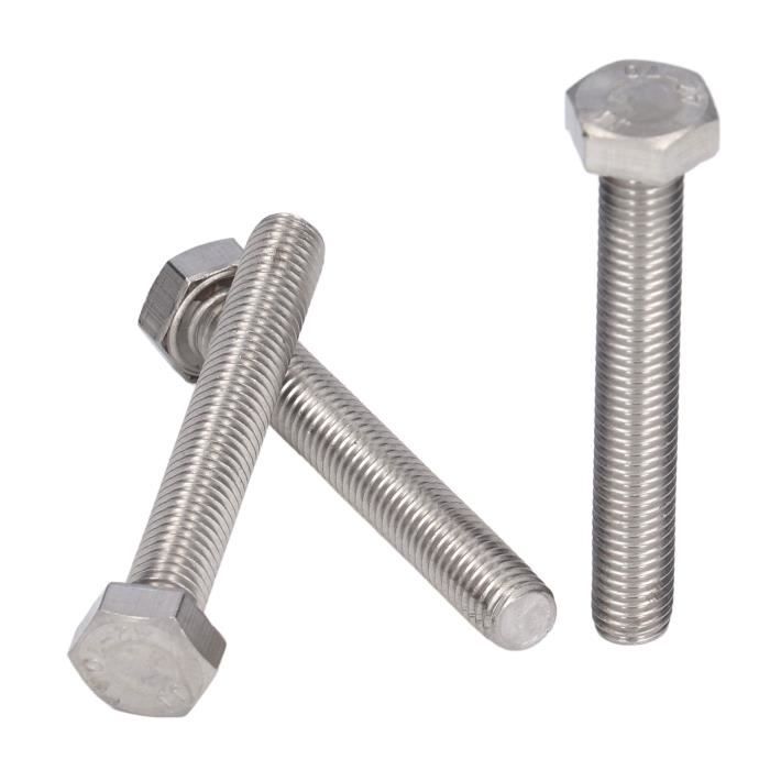 Cikonielf boulon à tête hexagonale 20 pièces boulon hexagonal vis de ...