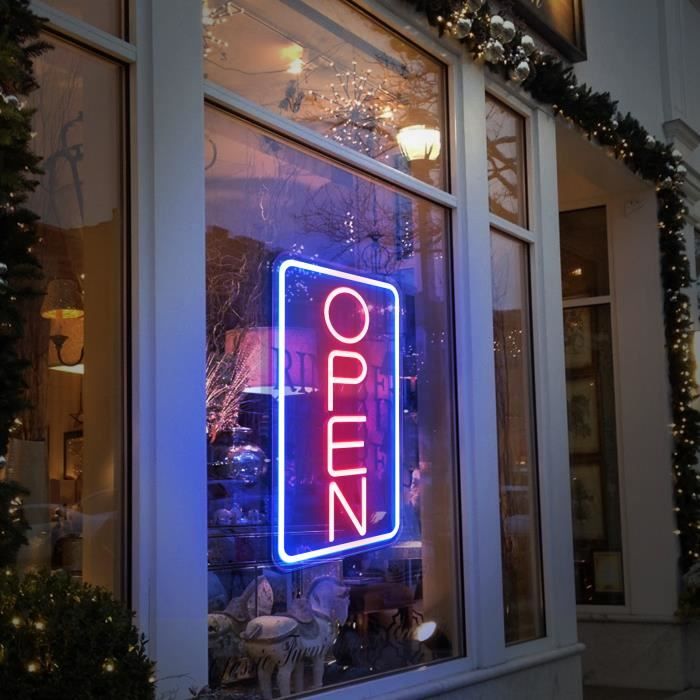 Neon LED Open Néon Art Mural Enseigne Lumineuse Ouverte USB Gradable ...