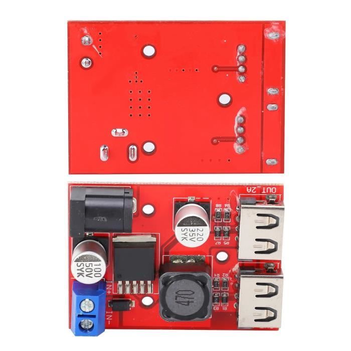 Module Abaisseur - DIOCHE - Buck 3A - Double Sortie USB - 5V - 6V-40VDC - Cdiscount Bricolage
