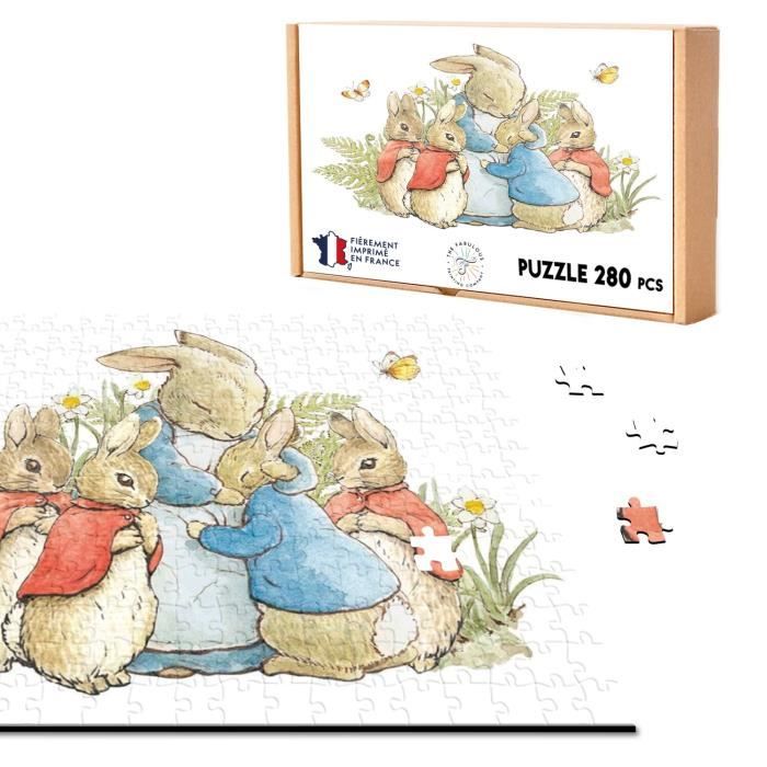 Puzzle Classique 280 pièces Petter Rabbit Et Sa Maman Illustration ...