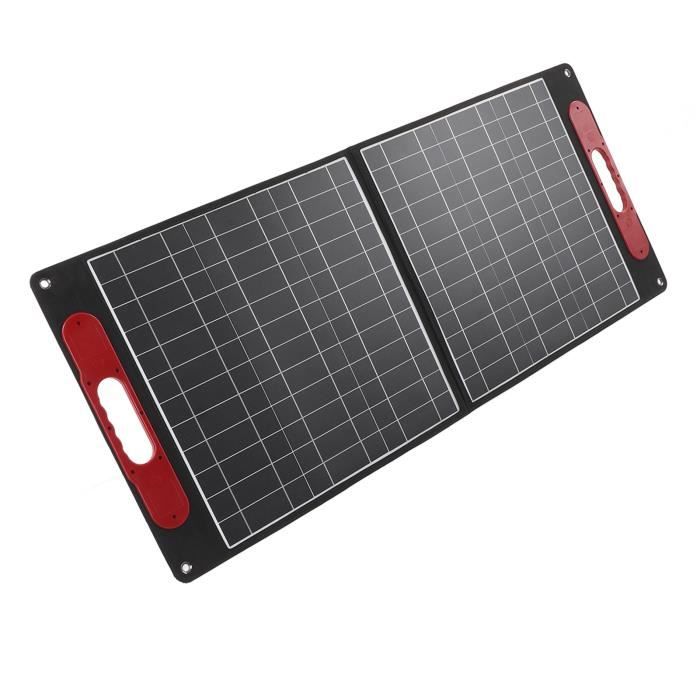 HURRISE Panneau solaire pliant portable 100W Panneau Solaire Pliant 16V Semi Flexible IPX4 ...