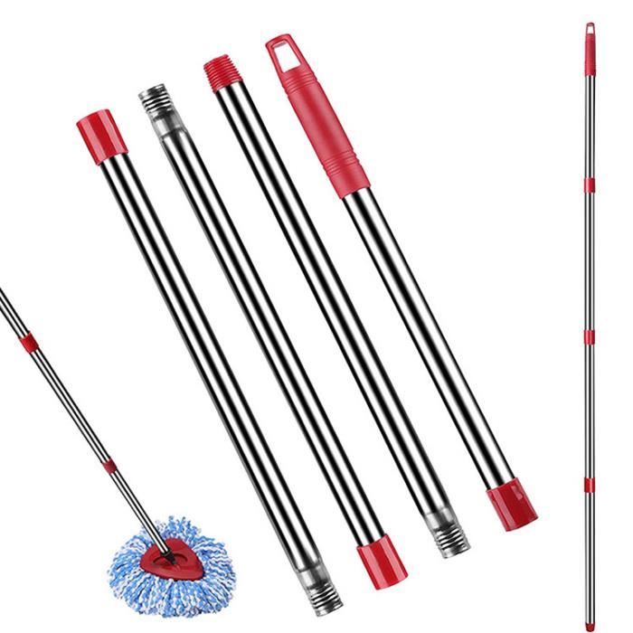 58 Inch European Style Fine Thread Mop Bar Four-section Stainless Steel ...