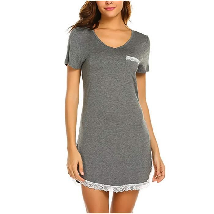 Robe de nuit sexy pour femmes Gris - Cdiscount Prêt-à-Porter