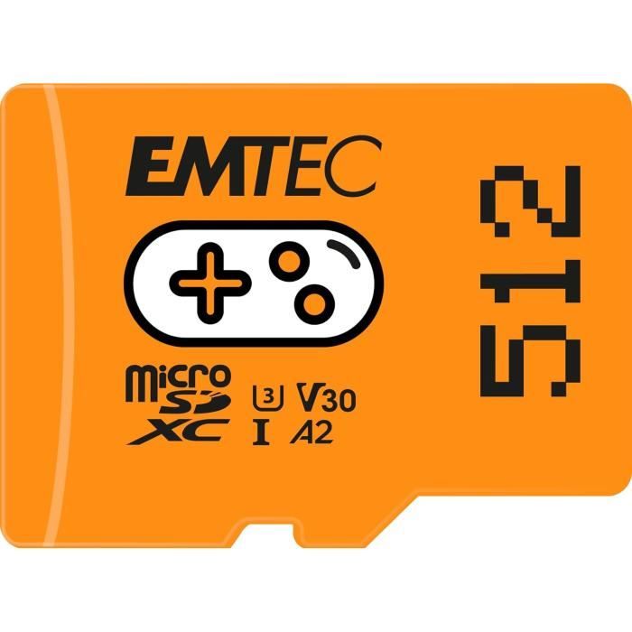 Carte Mémoire Microsd Gaming 512Gb Plus De Stockage De Jeux Et Vidéos ...