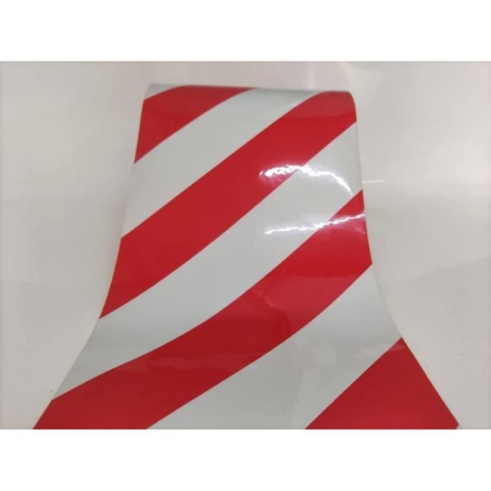 WEKOW 20CM × 3 Mètres Rouge Et Blanc Avertissement De Trafic Ruban De ...