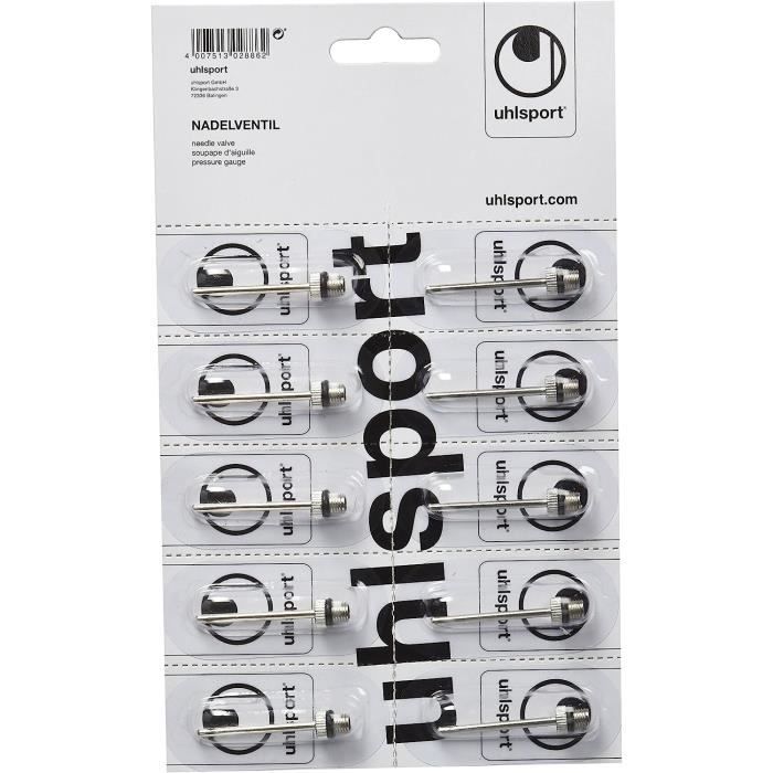 Uhlsport Valves à aiguilles, 10 pièces, aiguilles de rechange pour ...