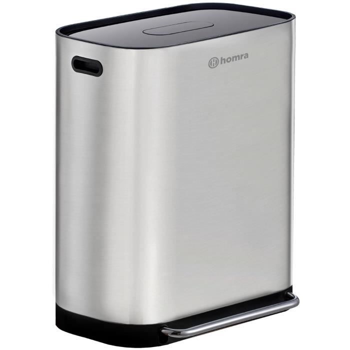 Homra Poubelle Cuisine Tri Selectif 60 litres Rockx Poubelle à Pédale ...