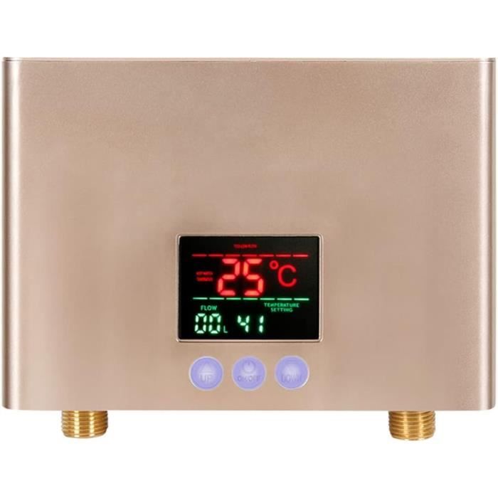 Chauffe-Eau, Chauffe-Eau Instantané 3Kw Mini Chauffe-Eau Électrique Sans Réservoir Mural Avec ...