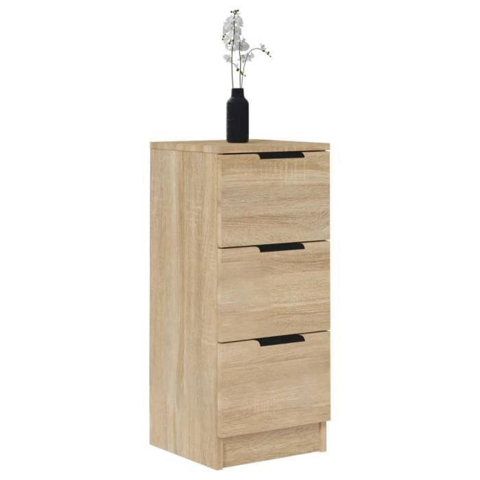 FAN - Buffets 2 pcs Chêne Sonoma 30x30x70 cm Bois d'ingénierie - HAUTE ...
