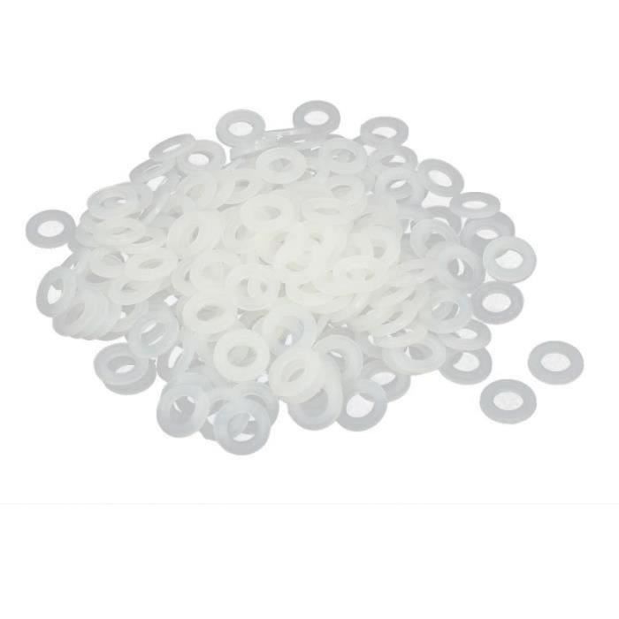 VERYNICE-MAP M6 x 12mm x 12mm Rondelles plates isolantes en nylon ...