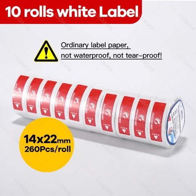 IMPRIMANTE,10Rolls WH Label--rouleau de papier pour imprimante ...