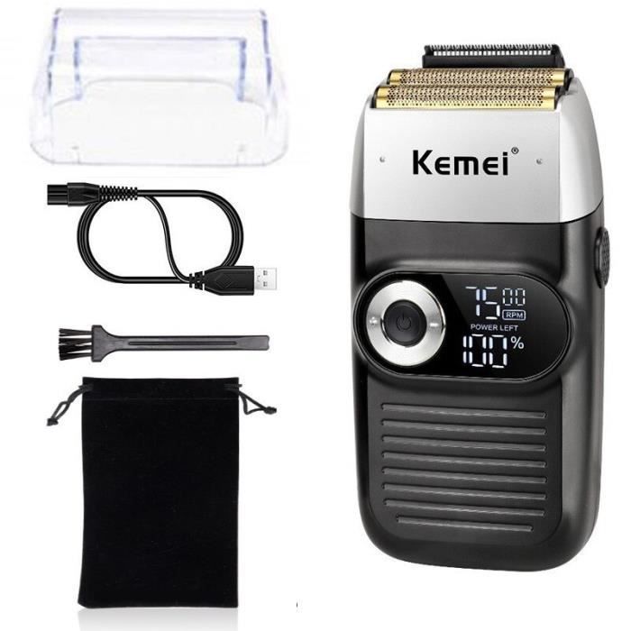 TONDEUSE A BARBE,KM-2026 black--rasoir électrique Pro pour hommes, rasoir pour barbe, cheveux ...