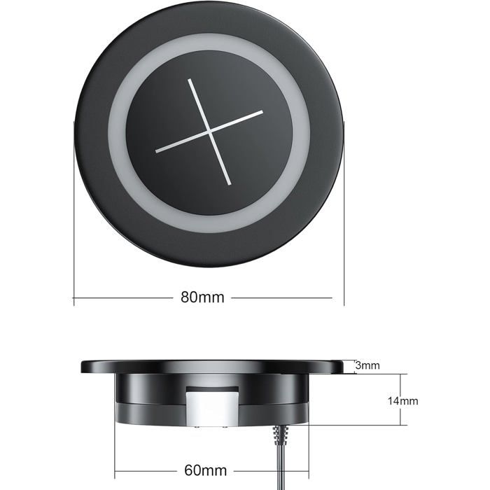Chargeur Sans Fil Qi Pour Les Meubles Chargeur Induction Encastrable ...
