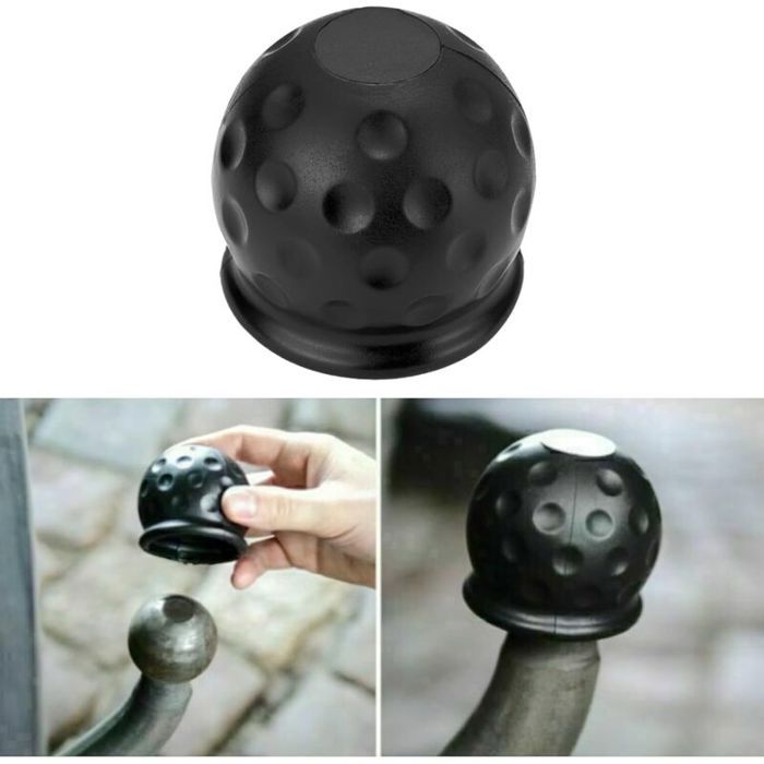 Cache Boule Attelage Ø50mm Noir – Protection Universelle pour Voiture ...