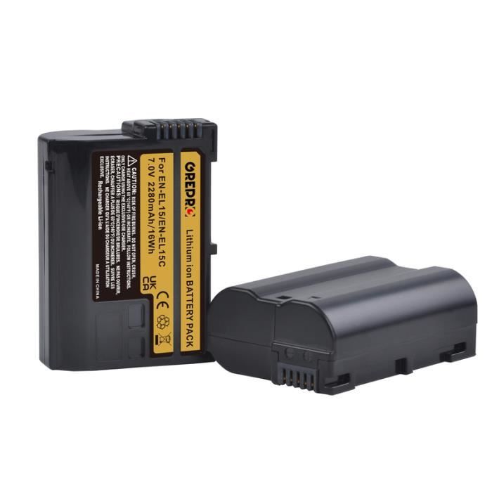 3x Battery-EN-EL15C EN-EL15B Batterie EN-EL15 + Chargeur avec Port Type ...