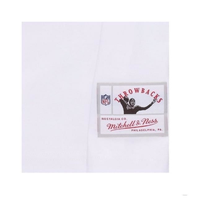 T-shirt Mitchell et Ness Nfl Team Logo BMTRINTL1053GBPWHIT Blanc ...