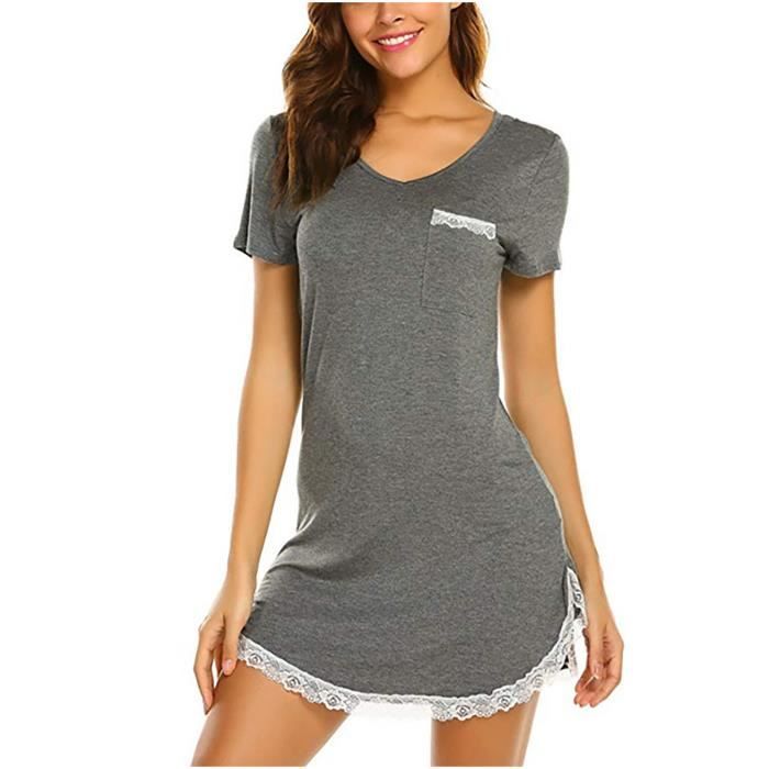 Robe de nuit sexy pour femmes Gris - Cdiscount Prêt-à-Porter