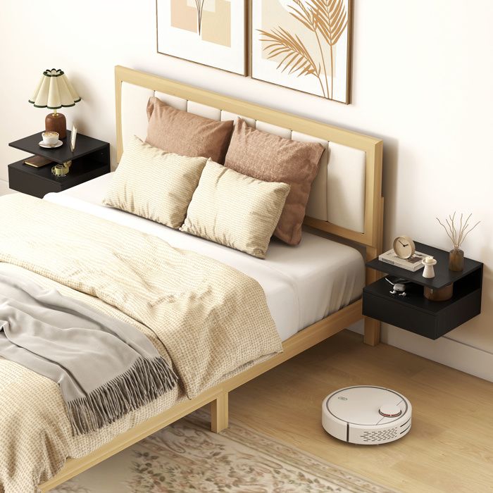 Lot de 2 tables de chevet mur - Cdiscount Maison