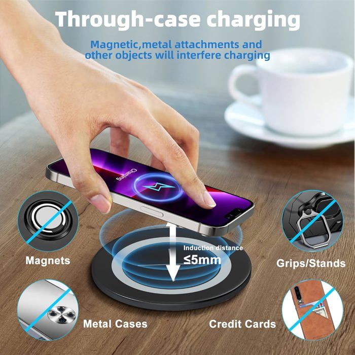 Chargeur Sans Fil Qi Pour Les Meubles Chargeur Induction Encastrable ...