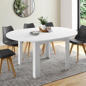 Ensemble table salle à manger extensible ronde - Cdiscount