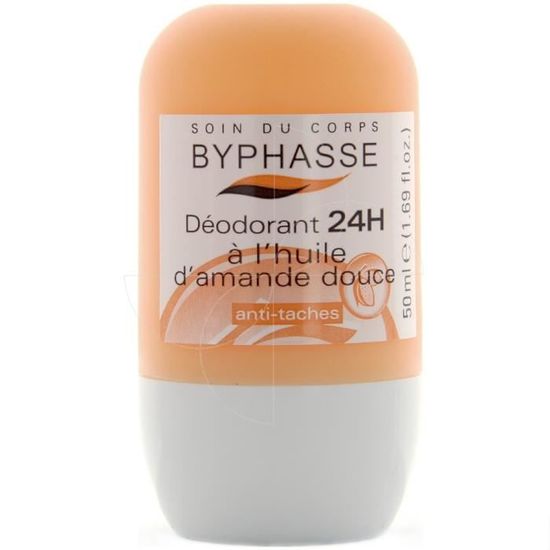 Byphasse - Déodorant 24h à l'huile d'amande douce roll-on - 50ml ...