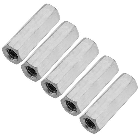 Suc Crous Longs M12 50 5pcs M12 écrou Long écrou Hexagonal Douille écrou Fileté Attaches