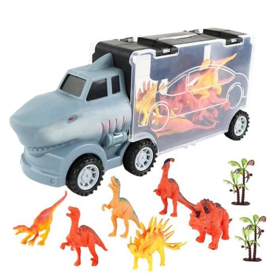 Pull Back Animal Car Toy Set avec poignée Figures d'animaux Accessoires ...