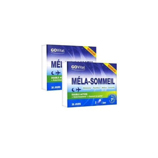 GoVital Méla-Sommeil 2x30 Gélules - Cdiscount Santé - Mieux vivre