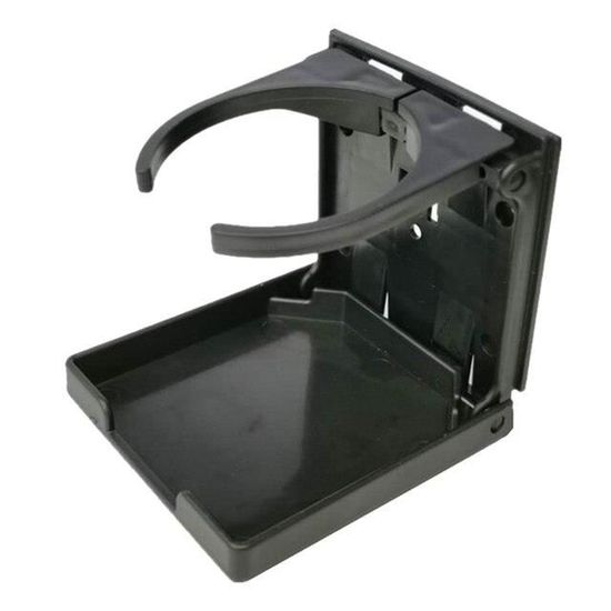 PORTE BOISSON,Black--Porte gobelet pliable universel noir, pour voiture ...