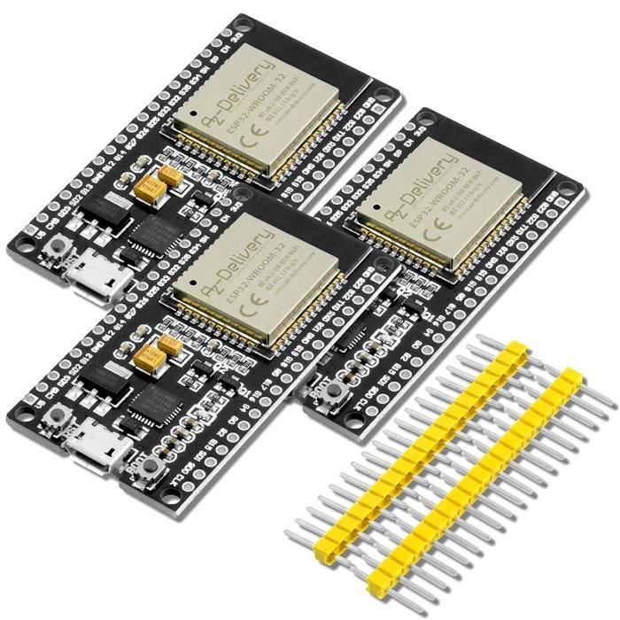 3 x ESP32 Dev Kit C Non soudé Module WLAN NodeMCU Carte de ...