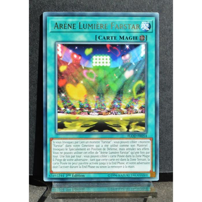 Carte YU-GI-OH FLOD-FR054 Arène Lumière Farstar (Trickstar Light Arena ...