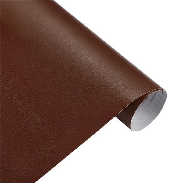 Marron 10x100cm -Film vinyle adhésif en PVC, 30-10x100cm, motif cuir ...