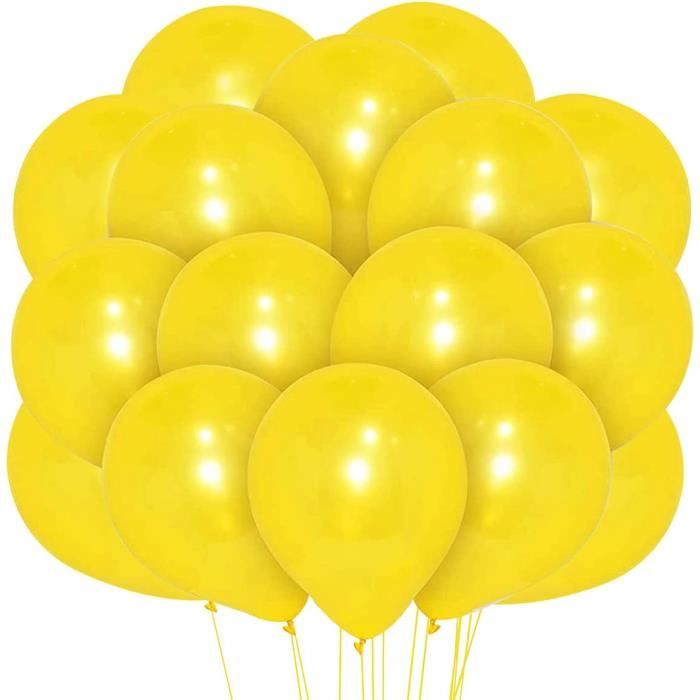 50 Pièces Ballons En Latex Jaune, Ballons En Latex Jaunes De 12 Pouces ...