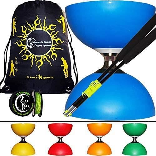 Diabolo Set Cyclone Classic (5 Couleurs) - Pro Triple Roulement Diabolo ...
