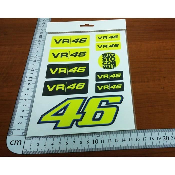 Ecoshirt RW-GXFX-S0W5 Autocollants Stickers Rossi Vr46 Pg17 ...
