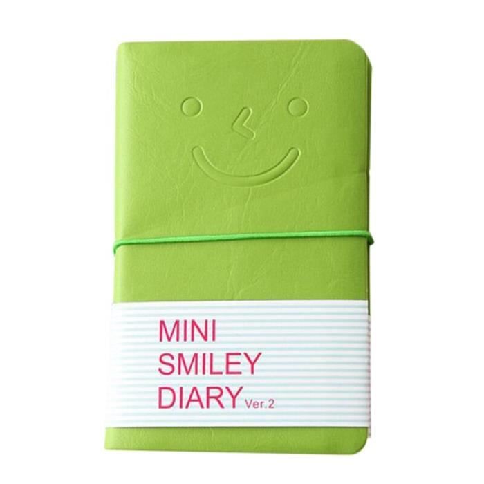 Mini carnet de notes smiley Journal Design smiley avec bande caoutchouc ...