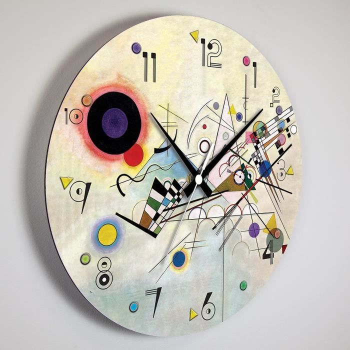 Horloge de Ligne Basic - Vassily Kandinsky - Composition n ° 8 - Bois ...