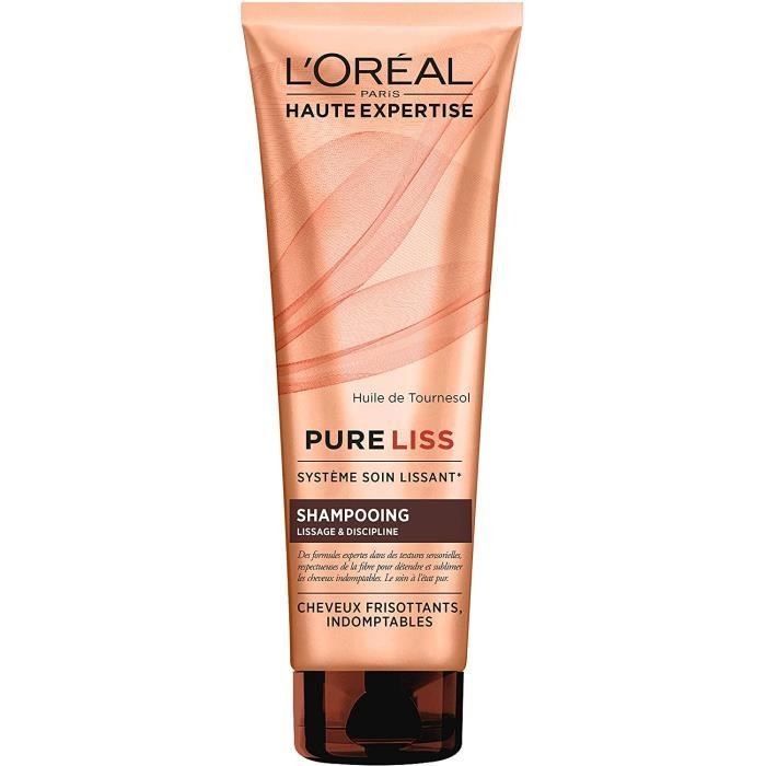 L'Oréal Paris Pure Liss Shampoing Cheveux frisés, Indomptables 250 ML ...