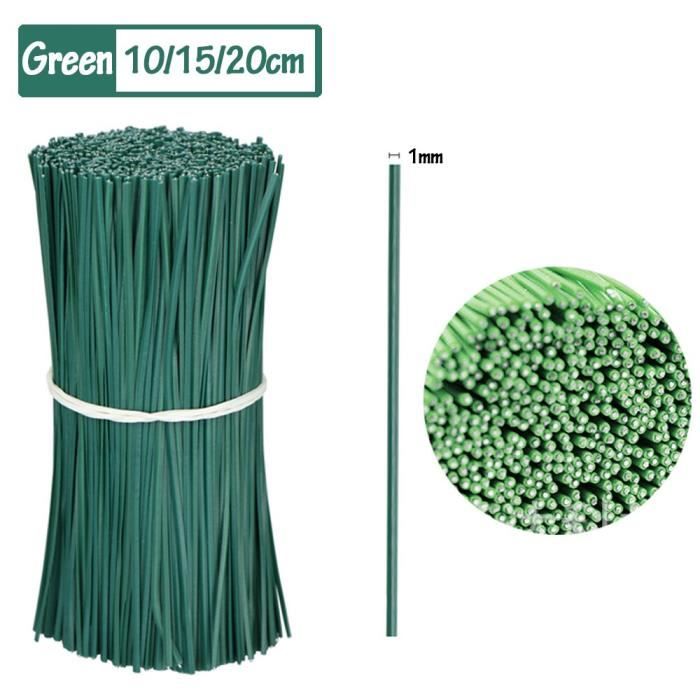 10 cm (50 pc) - Vert - Attaches de câble de jardinage réutilisables ...