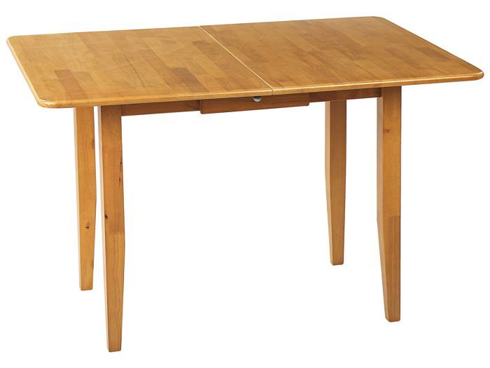 Table à manger extensible 90/120 x 60 cm bois clair MASELA - Cdiscount ...