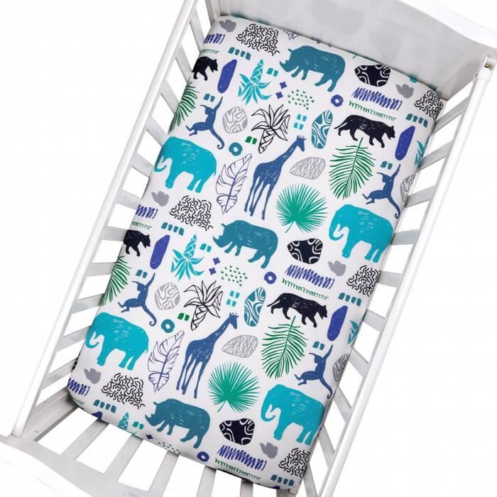 Drap de lit de bébé Drap-housse de lit de bébé doux Housse de matelas ...